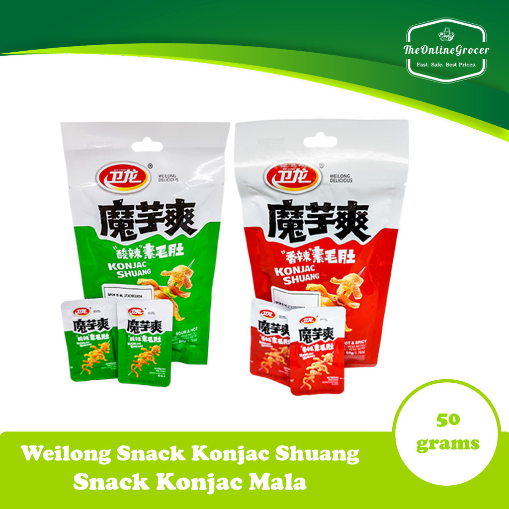 Jual Weilong Snack Konjac Shuang 50gr – Snack Konjac Rasa Mala | Shopee ...