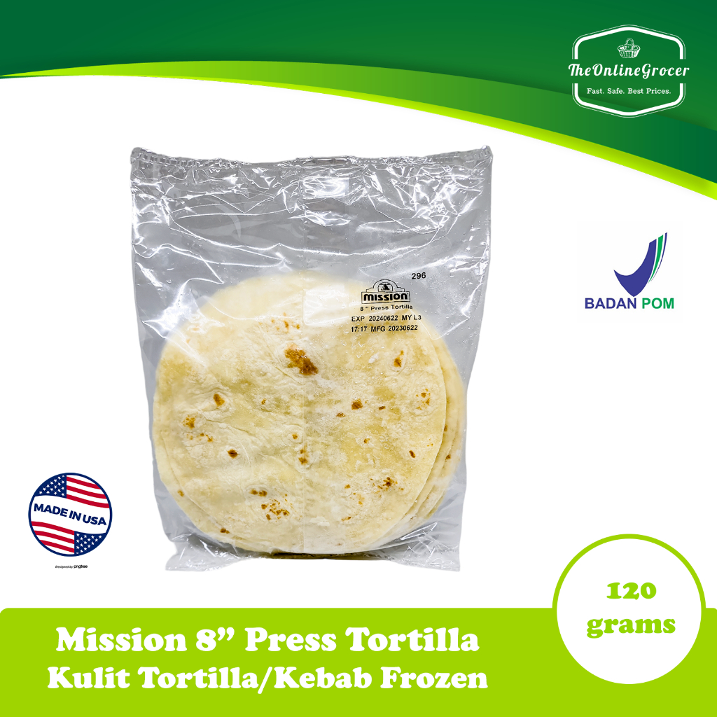 Jual Mission Tortillas Wrap Frozen – Tortillas Press 8 Inch 20cm isi ...