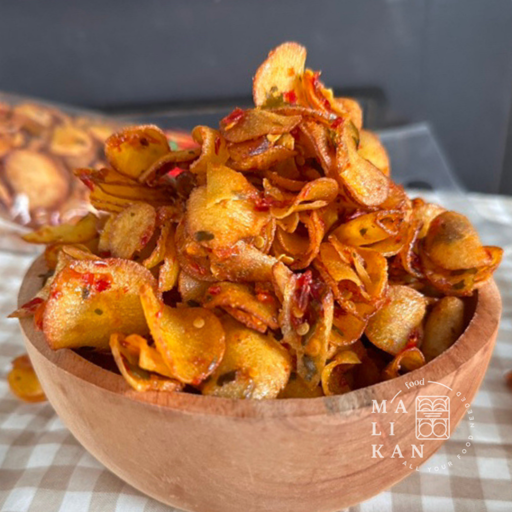 Jual Keripik Singkong Balado Pedas Premium 350gr Kripik Asin Gurih ...