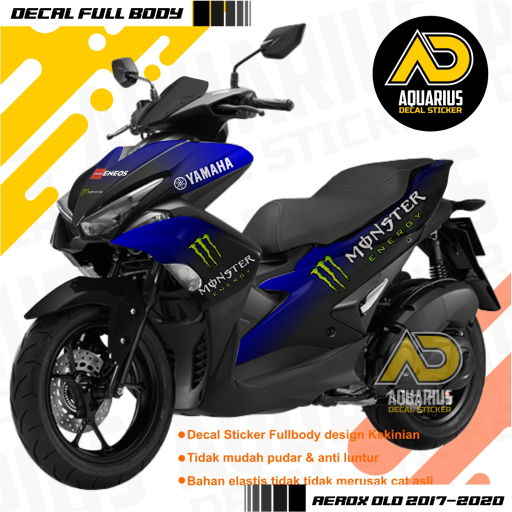 Jual Decal Fullbody Aerox Old 2017-2020 / Sticker Variasi Aerox Old ...