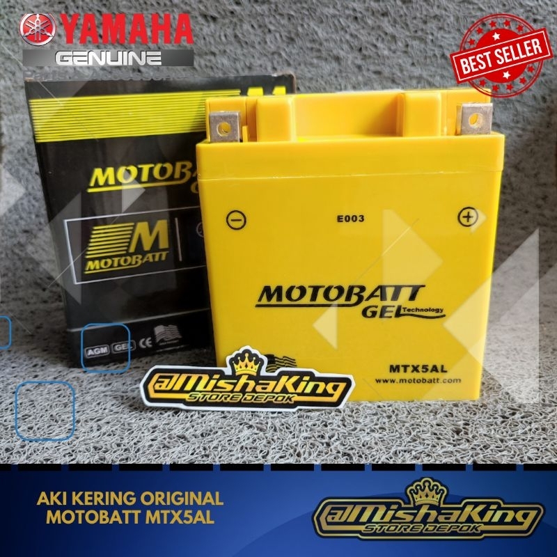 Jual Aki kering motobatt MTX5AL fizr f1zr vega lama mio sporty mio smile mio lama original ...