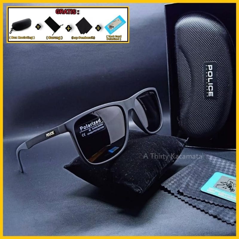 Jual Kacamata Hitam Pria Lensa Polarized Anti Silau / Kacamata Pria Bisa Di Gunakan Siang Dan ...
