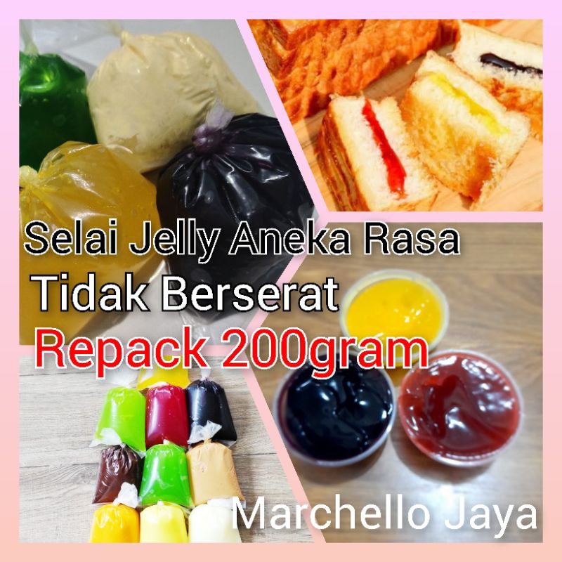 Jual Selai Jelly Canadia 200gram aneka rasa buah topping isian roti ...