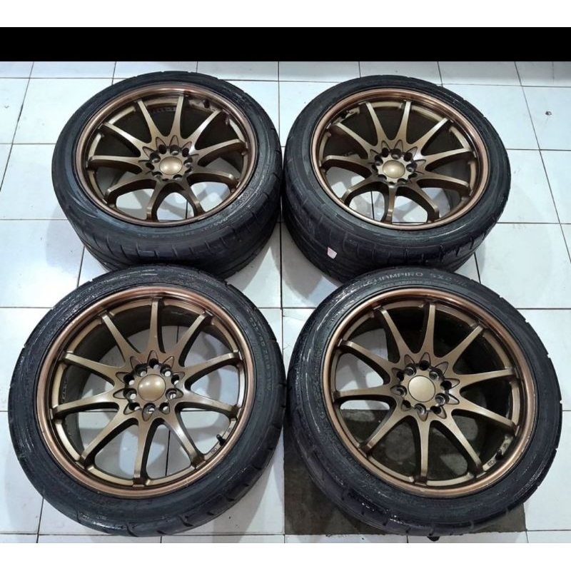 Jual Velg Variasi Pelek Mobil Bekas CE28 Ring 18 Pcd 5x100/114 ÷Ban SX2 ...