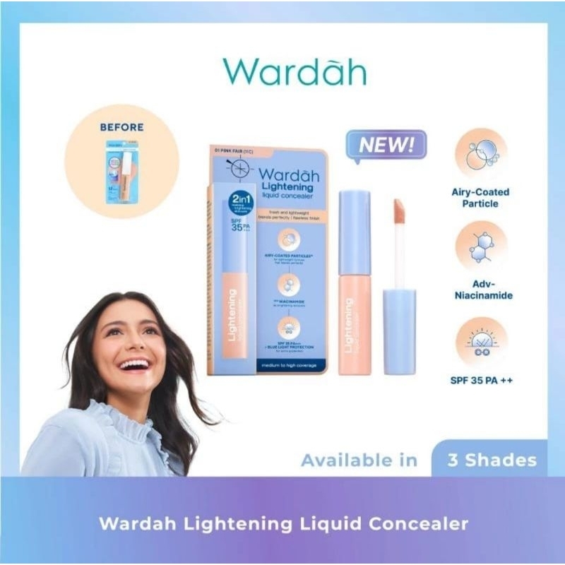 Jual Wardah Lightening Liquid Concealer [KEMASAN BARU] | Shopee Indonesia