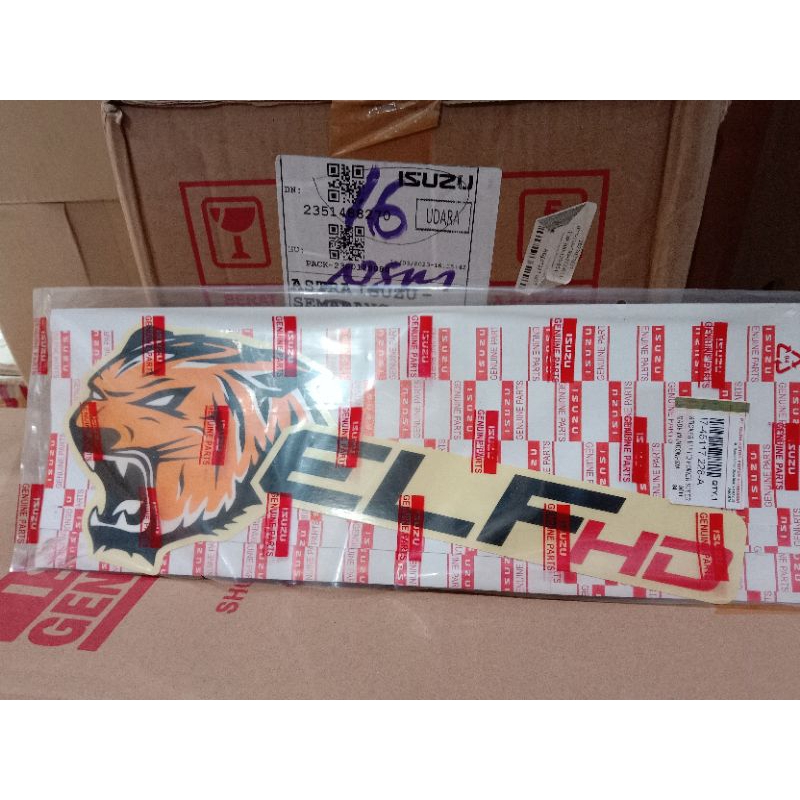 Jual STICKER ELF MACAN HD ORIGINAL ISUZU GENUINE PART | Shopee Indonesia