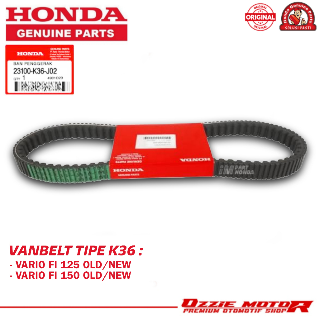 Jual HONDA GENUINE PARTS VANBELT VAN BELT V-BELT HONDA TIPE K36 KVB ...