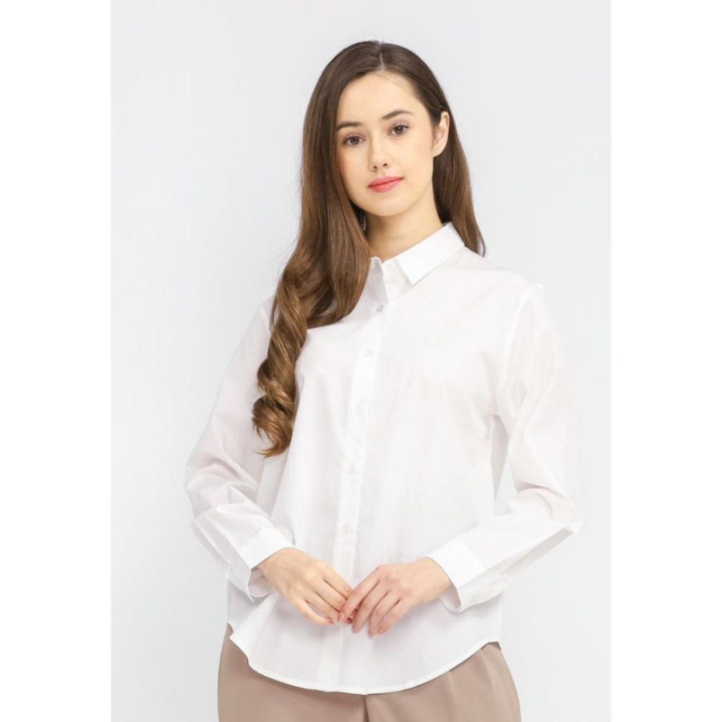 Jual Urban Exchange Sabrina Broken White Shirt - Atasan Kemeja Putih ...