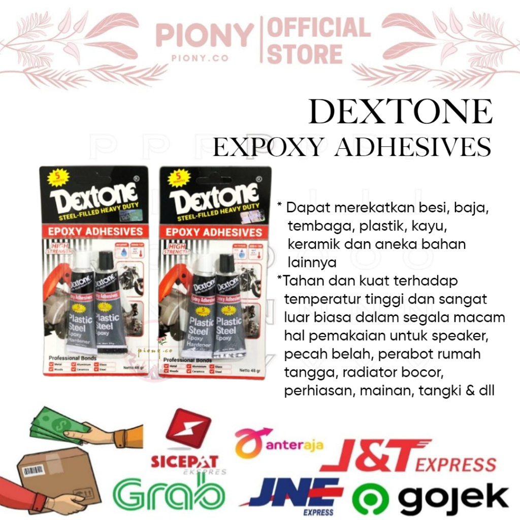 Jual LEM DEXTONE 5 MENIT/LEM BESI CAMPUR EPOXY DEXTONE/ LEM CAMPUR / BESI / SERBAGUNA DEXTONE 5 ...