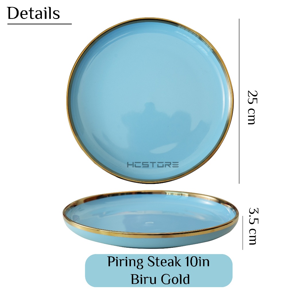 Jual HCSTORE PIRING SULTAN DINNER PLATE STEAK UKURAN 20CM dan 25CM ...