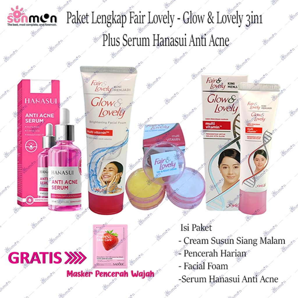 Jual Paket Lengkap Fair & Lovely 4in1 - Facial Foam+ Cream Day & Night ...