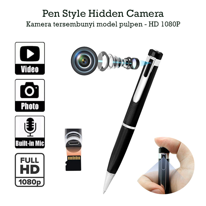 Jual Spy Camera Pen V7 Portabel HD 1080P - Hidden Camera - Kamera ...