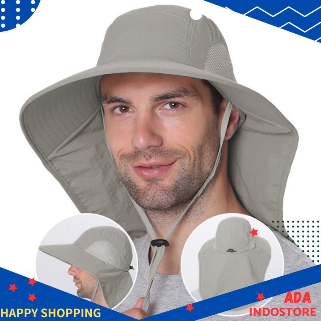 Jual Topi Jepang Anti Panas Waterproof Hat Nylon Hindari Sinar Matahari ...
