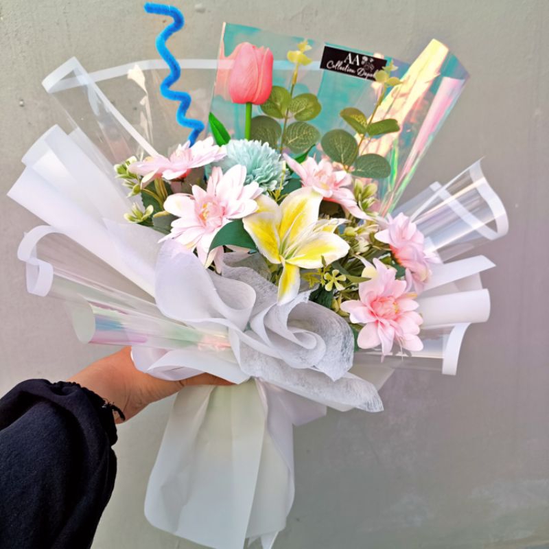 Jual BUKET BUNGA HOLOGRAM / BUKET HOLOGRAM/ BUKET TULIP | Shopee Indonesia