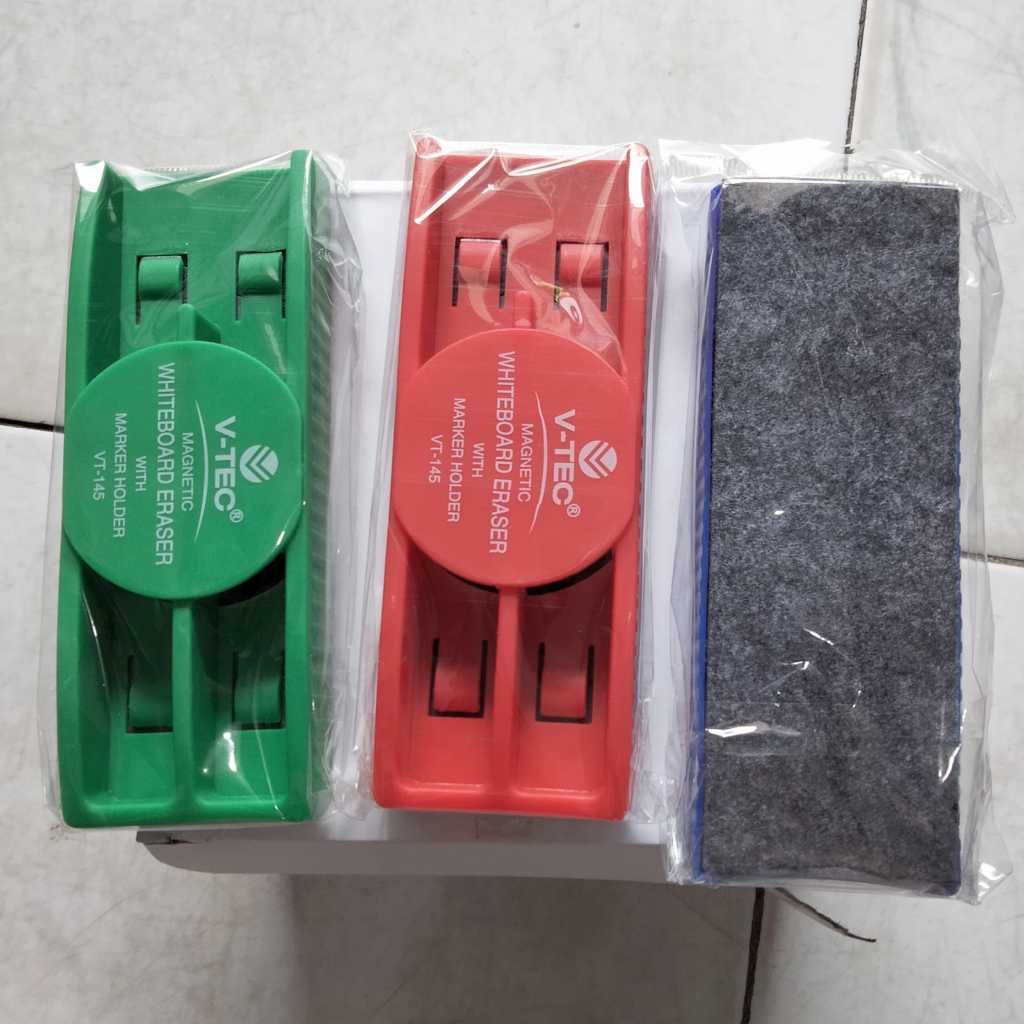 Jual Penghapus Whiteboard/Papan Tulis ada Magnet & Tempat Spidol Vtec ...