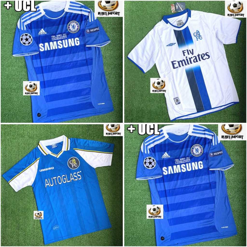 Jual JERSEY BAJU BOLA CHELSEA HOME AWAY 3RD THIRD RETRO | Shopee Indonesia