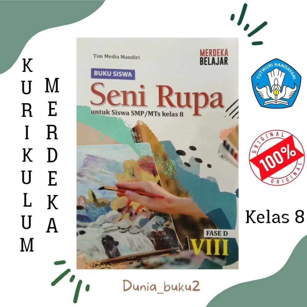 Jual BUKU SISWA SENI RUPA KURIKULUM PENGGERAK-MERDEKA KELAS 8 SMP (PENERBIT:MEDIA MANDIRI ...