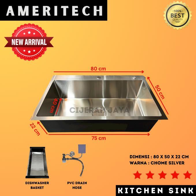 Jual PAKET KITCHEN SINK BOLZANO 8050 VENICE LUBANG BESAR / BAK CUCI ...