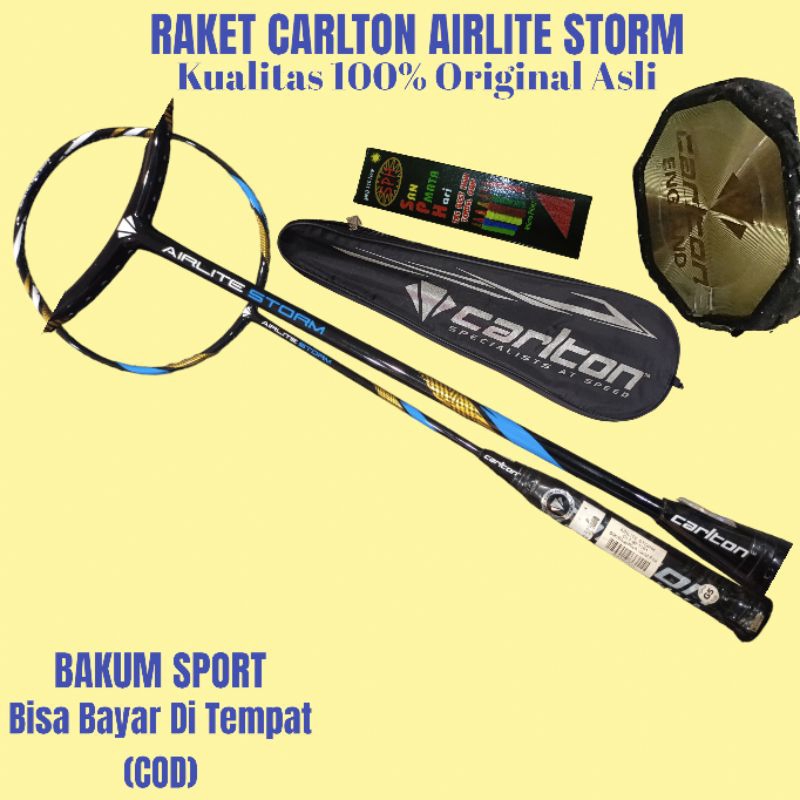 Jual Raket Carlton airlite Cyclone/strike/storm kualitas 100% Original ...
