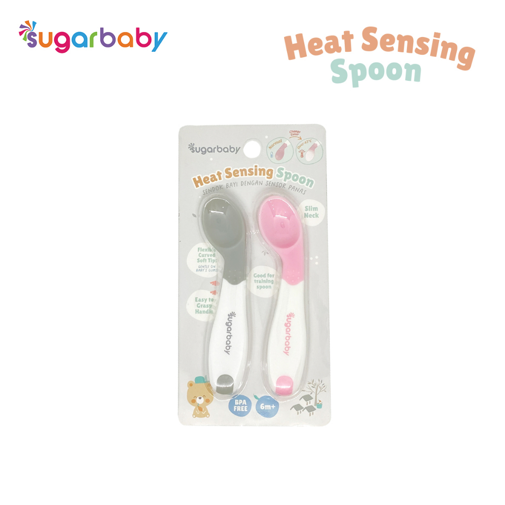 Jual Sugar Baby Heat Sensing Spoon / Peralatan Makan Bayi / Alat Makan Bayi Healthy Silicone ...