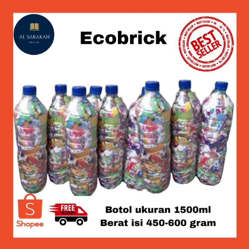Jual Ecobrick / Ekobrik / ecobrik botol ukuran 1500 ml ( berat isi 450 ...