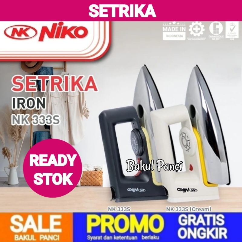 Jual SETRIKA LISTRIK NIKO NK 333 S - GOSOKAN - DRY IRON - SETRIKA ...