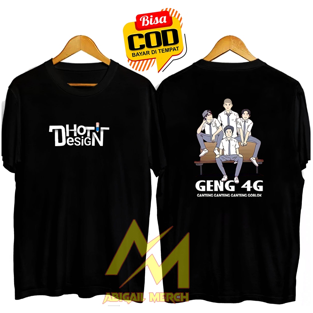 Jual Kaos Dhot Design Geng 4g Kaos Dewasa Pria Wanita Baju Distro ...