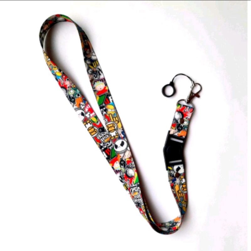 Jual Tali Lanyard Id Card Printing Motip D0dle Kuning | Shopee Indonesia