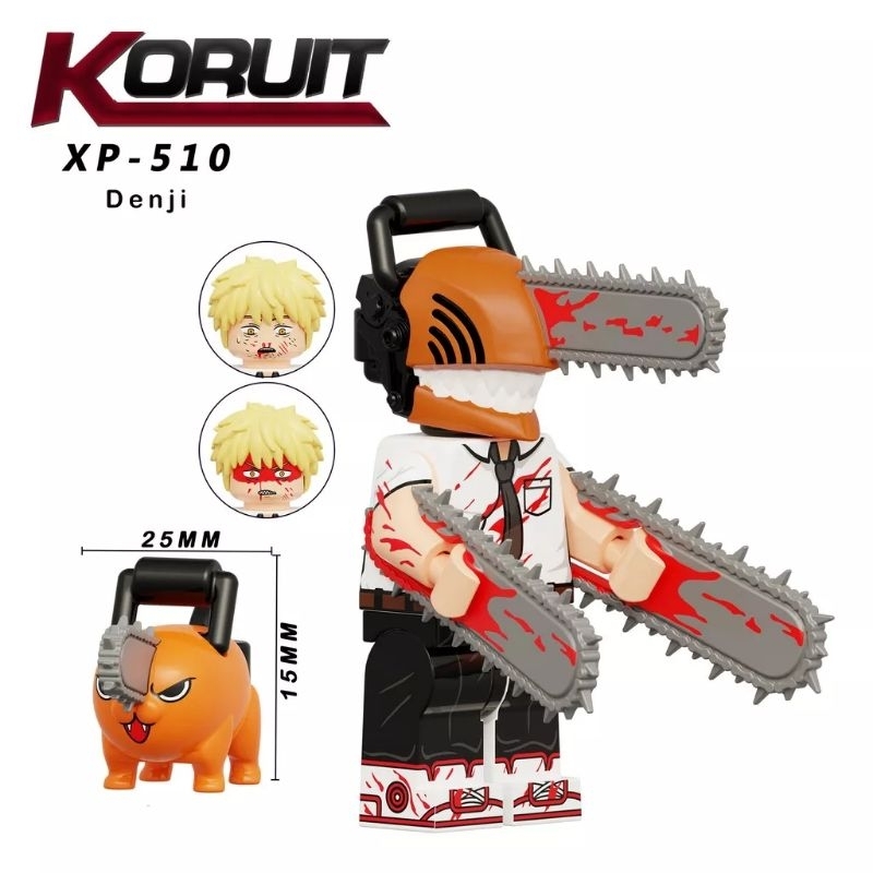 Jual Mini Action Figure Denji Pochita Anime Chainsaw Man Brick Mainan ...