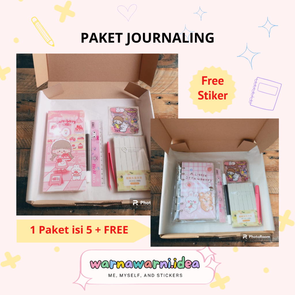 Jual Paket Jurnal Stiker 1 Set Isi 6 - Paket Jurnaling | Paket ...