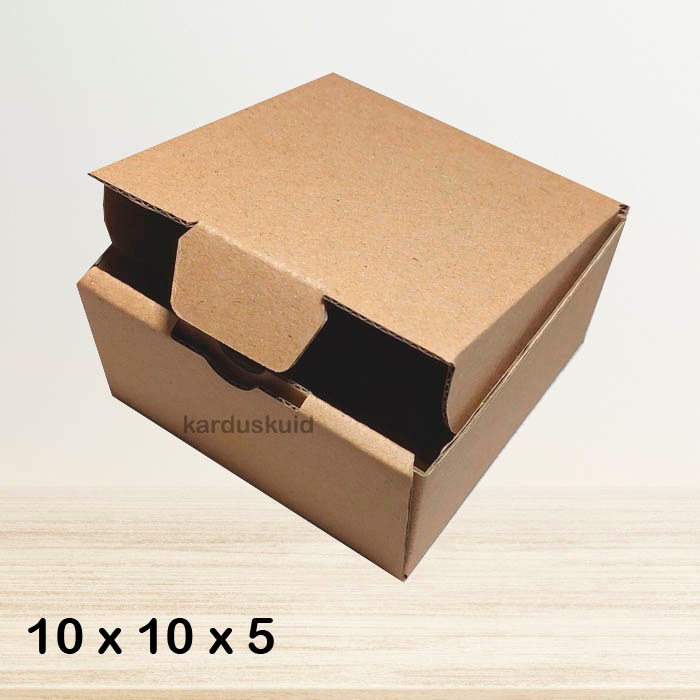 Jual Kardus 10 x 10 x 5 cm die cut tipe E Flute K150 box kotak karton ...