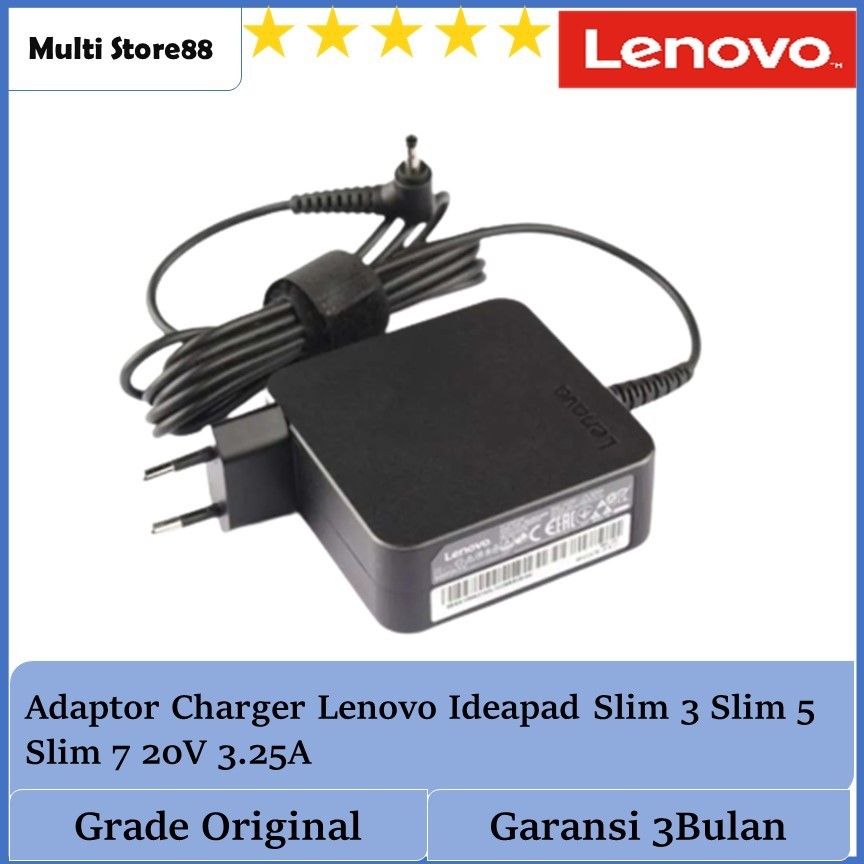 Jual Adaptor Charger Ideapad Slim 3 Slim 5 Slim 7 20V 3.25A | Shopee Indonesia