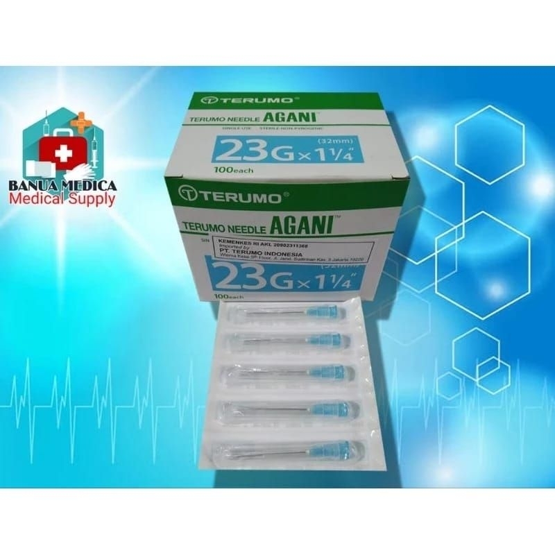 Jual Needle Agani Terumo uk 18G/ 23G / 24G /25G /26G /27G / 30G | Shopee Indonesia
