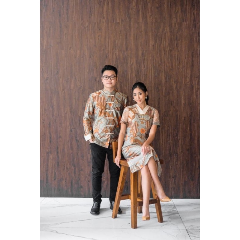 Jual LOTUS DRESS BATIK MODERN by TARIAN MAS | Shopee Indonesia