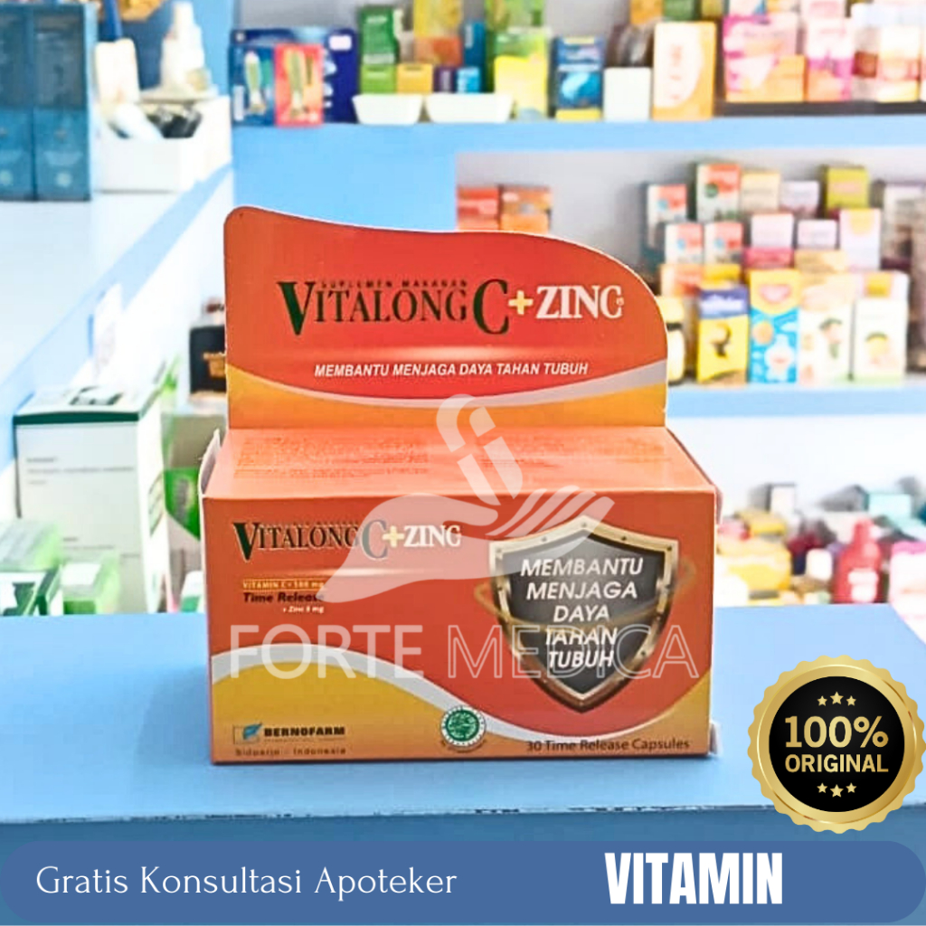 Jual Vitalong C + Zinc Botol 30 Tablet - Multivitamin | Shopee Indonesia