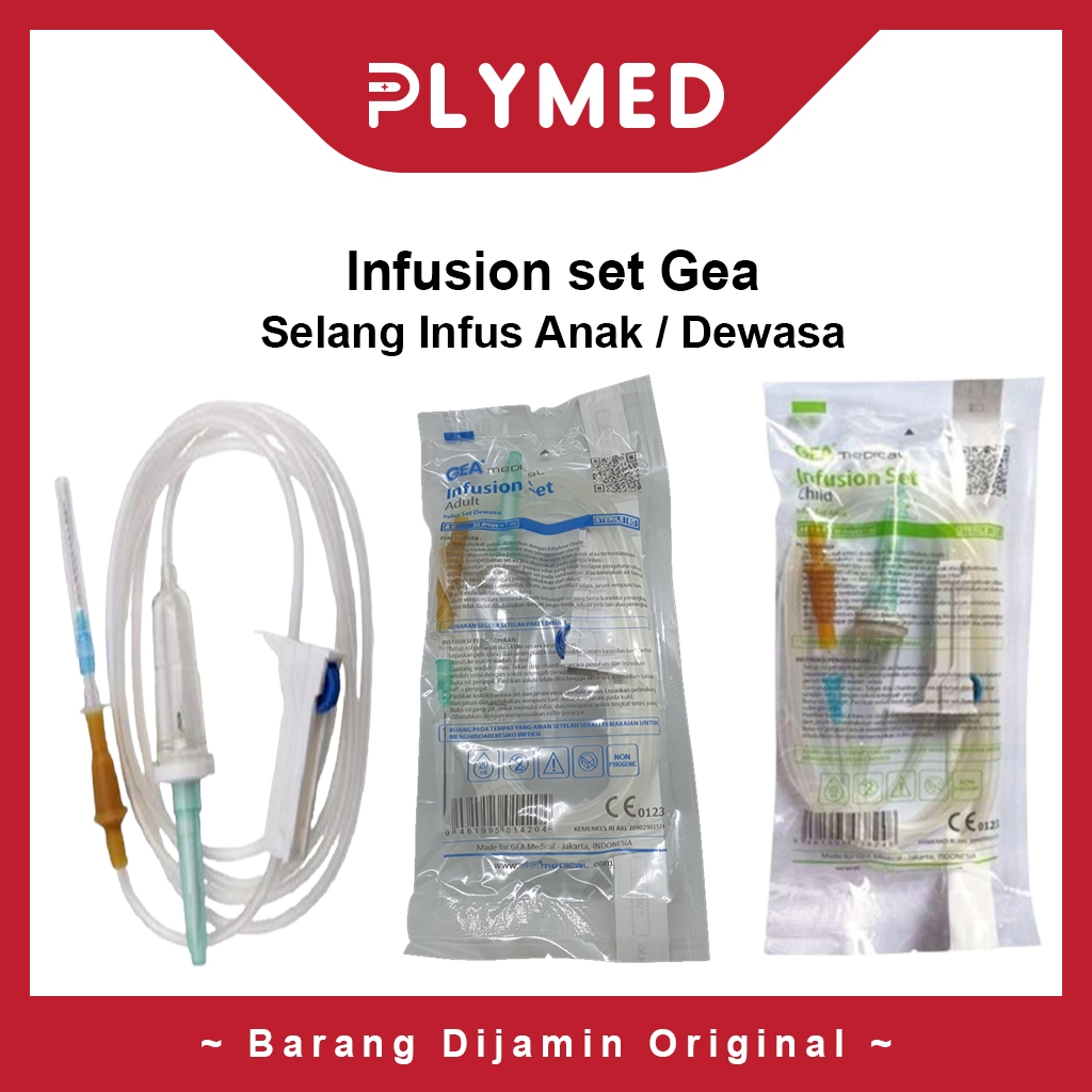 Jual Infuset Anak GEA Infus set Dewasa GEA Harga box isi 50 | Shopee ...