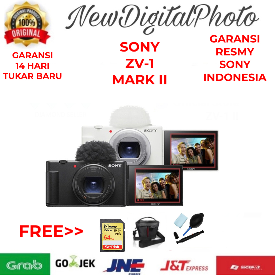 Jual Sony ZV1 II Vlogging Camera Sony ZV-1 Mark II Sony Z V1 2 ZV1II ...