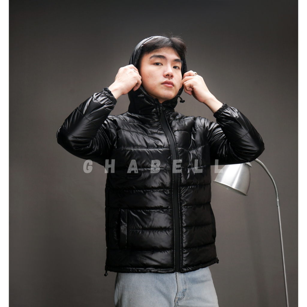 Jual Jaket Gelembung Pria Puffer Tebal Anti Angin | Shopee Indonesia