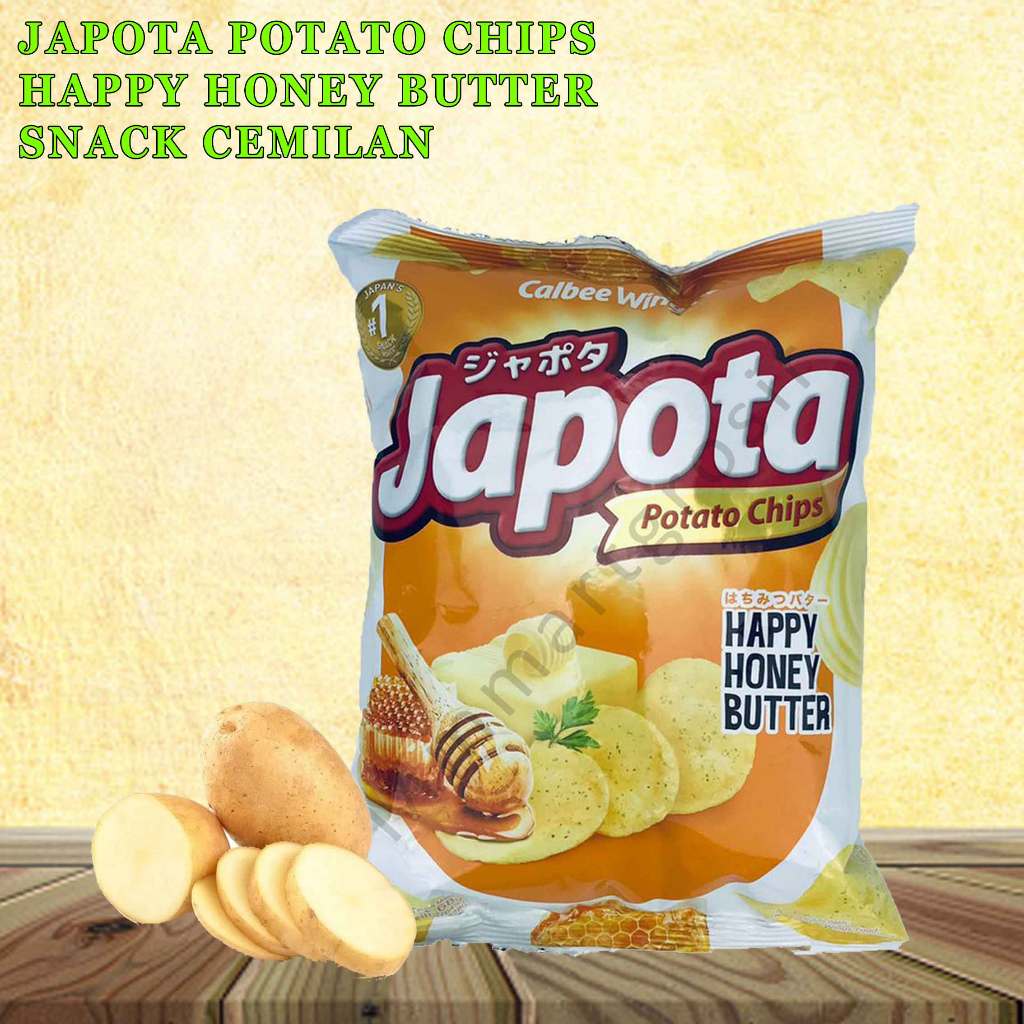 Jual SNACK JAPOTA POTATO CHIPS HAPPY HONEY BUTTER 68g | Shopee Indonesia