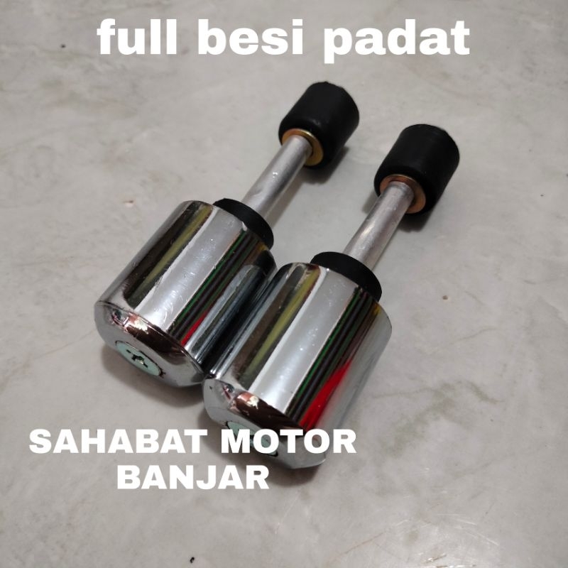 Jual Jalu stang thunder ninja chrome full besi padat panjang bandul ...