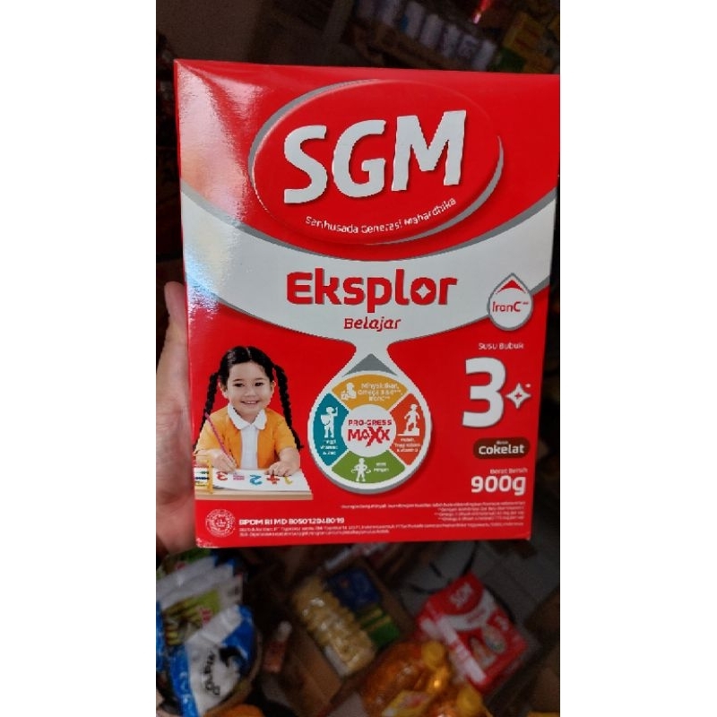 Jual SGM 3+ Eksplor Rasa Cokelat 900gr Exp 2024 | Shopee Indonesia