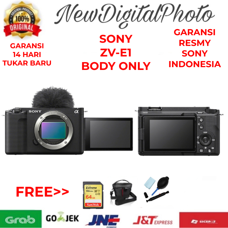 Jual Sony ZV-E1 Body Only Mirrorless Camera Sony ZVE1 ZVE 1 ZV E1 GARANSI RESMI | Shopee Indonesia