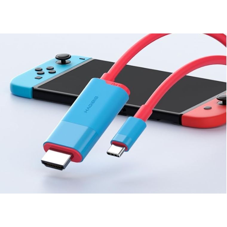 Jual HAGIBIS SWITCH DOCK 4K FOR NINTENDO SWITCH OLED USB C TO HDMI ADAPTER | Shopee Indonesia