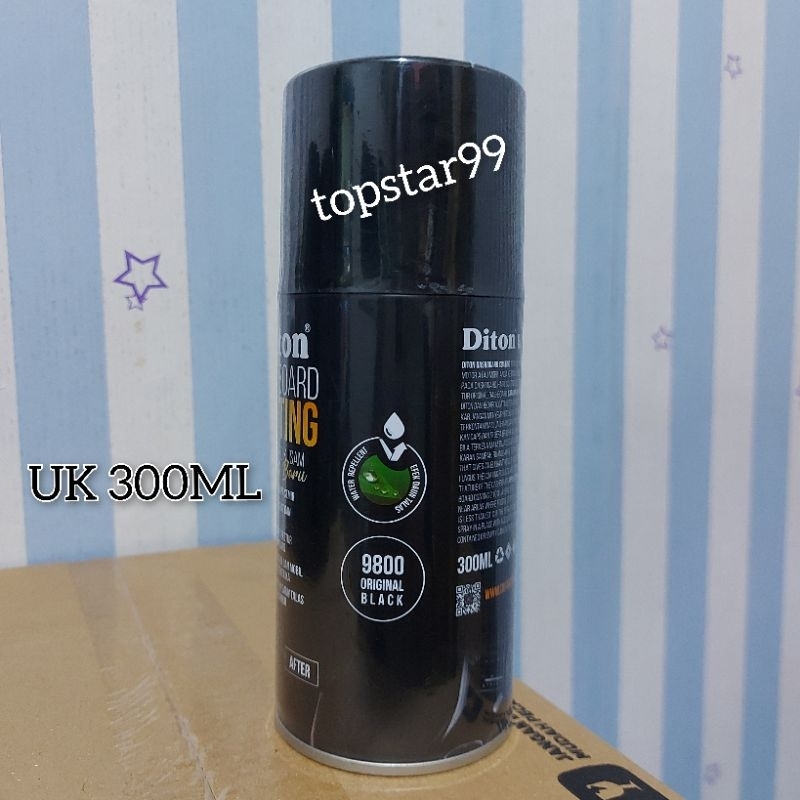 Jual Cat Semprot DITON PREMIUM DASHBOARD COATING ORIGINAL BLACK 9800 ...
