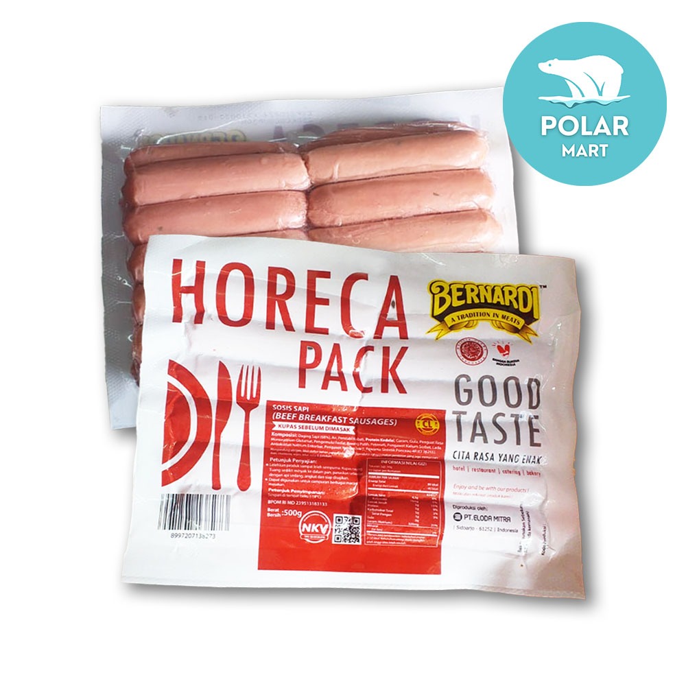 Jual Bernardi Horeca Pack Sosis Sapi Breakfast CL 500 Gram (FROZEN FOOD ...