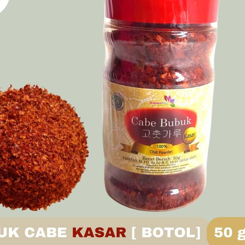 Jual Java Super Food Cabe Bubuk Botol / Halus / Kasar 50 gr | Shopee ...