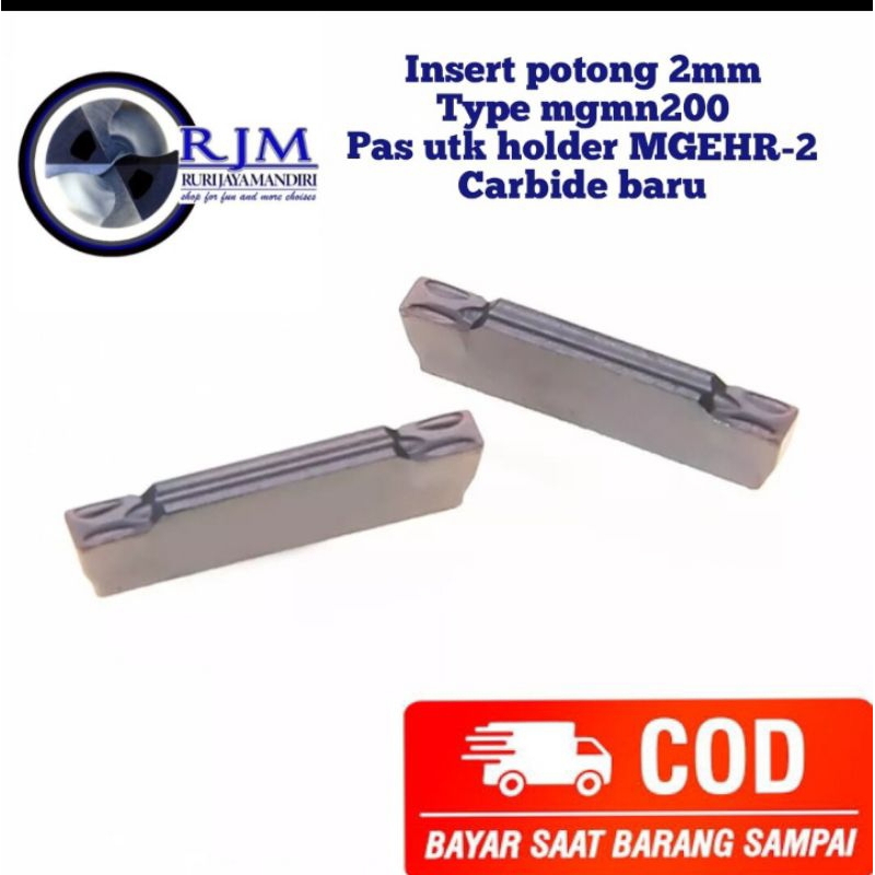 Jual insert bubut insert potong 2mm mgmn200 carbide cocok untuk holder ...