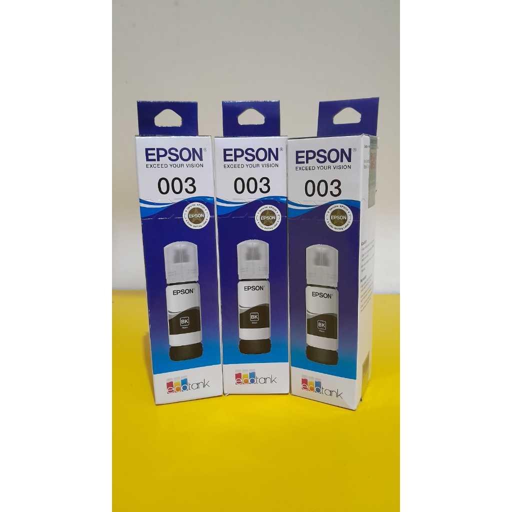Jual Tinta Epson Black 003 Original 100% (Printer L1110/L3110/L3101 ...