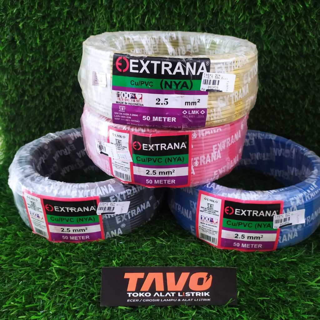 Jual Kabel NYA Extrana 2,5 mm (50 Meter) PER ROLL | Shopee Indonesia