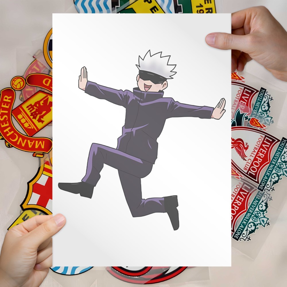 Jual Sablon Print DTF Digital Anime Jujutsu Kaisen Gojo Satoru Flower ...
